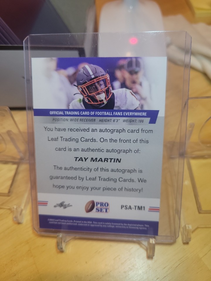 2022 LEAF PROSET TAY MARTIN ROOKIE AUTO OKLAHOMA ST/ SAN FRANCISCO ...