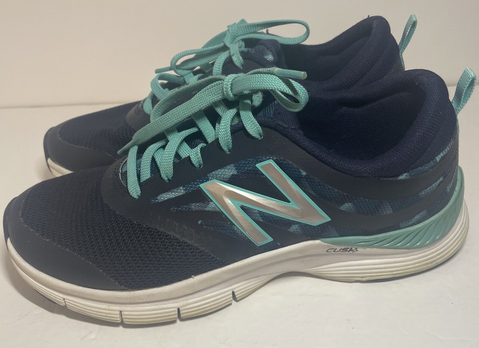 Size 8- New Balance 715 Cush Cross. Blue And Green. Pre-Owned. | eBay