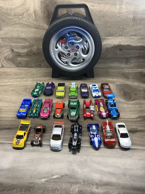 Hot Wheels 30 Car Storage Case With Easy Grip Carrying Handle Tire Toy ...