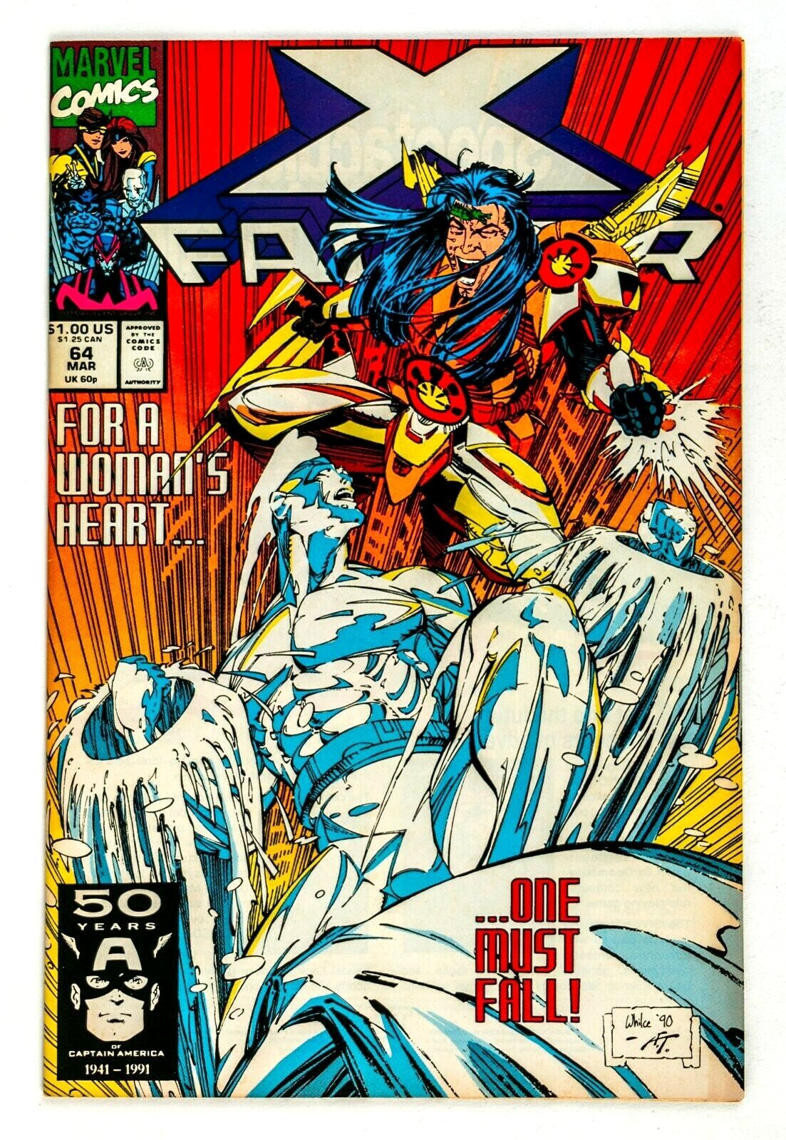 X-Factor #64 (1991 Marvel) Iceman Cyclops Louise Simonson/Whilce ...