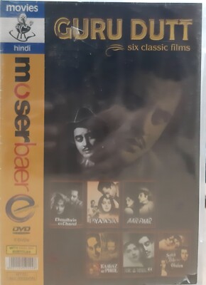 Guru Dutt Six Classics Films Bollywood Hindi Movie 6 DVDs Boxset | eBay