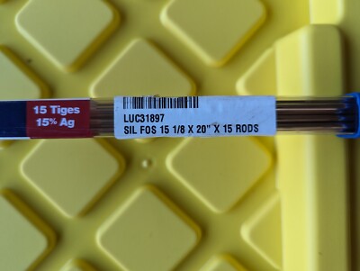 (1) Pack 15% Silver Sil Fos brazing rod | eBay