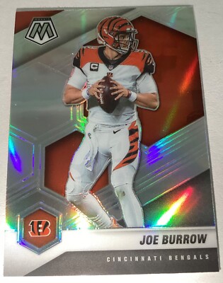 2021 Panini Mosaic Joe Burrow SP Silver Holo Refractor #47 Cincinnati ...