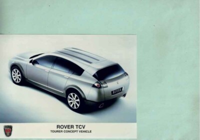 photo de presse / press photo original Rover TCV Tourer concept 2002 | eBay