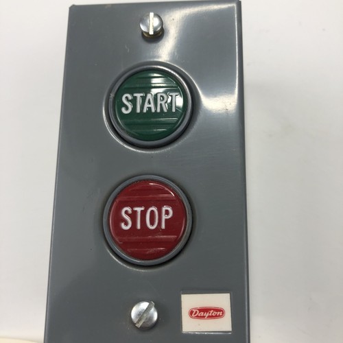 Dayton 5x160 Push Button Start Stop Station 600V Nema 1 Enclosure ...