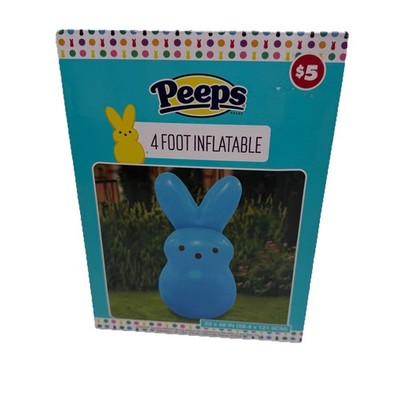 Peeps 4 ft Inflatable Blue Easter Bunny Blow Up Decor | eBay