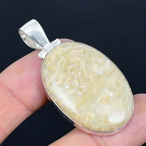 Russian Dendritic Gemstone Handmade 925 Sterling Silver Jewelry Pendant ...