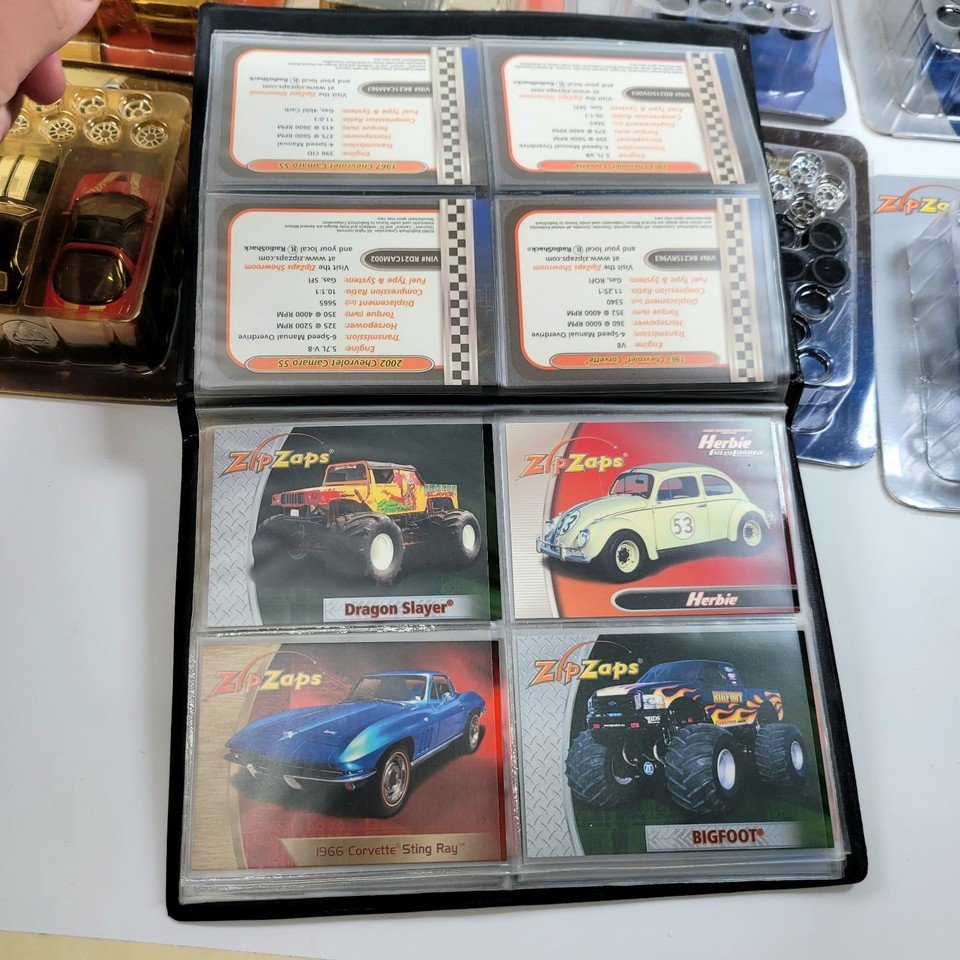Vintage LOT ZIP ZAP MICRO RC CARS Wheel Kits Body Kits RadioShack Card ...