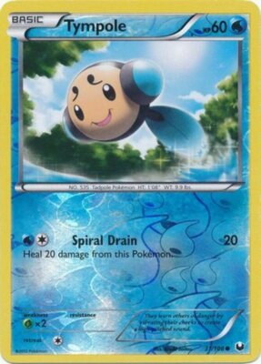Pokemon - Tympole - 31/108 - Common - Reverse Holo - BW - Dark ...