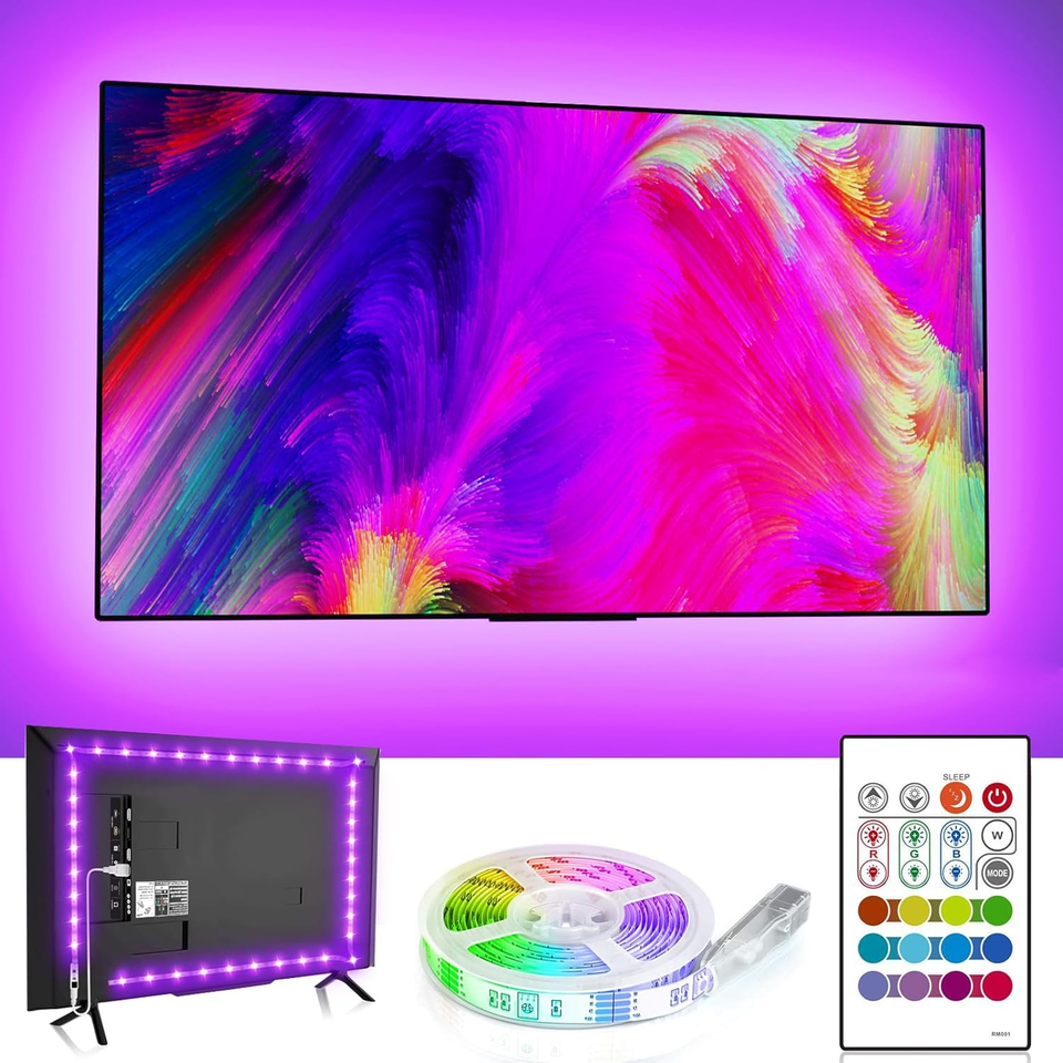 TV Backlight, 9.8Ft TV Light Strip Lights for 32-58 Inch Tv/Monitor ...