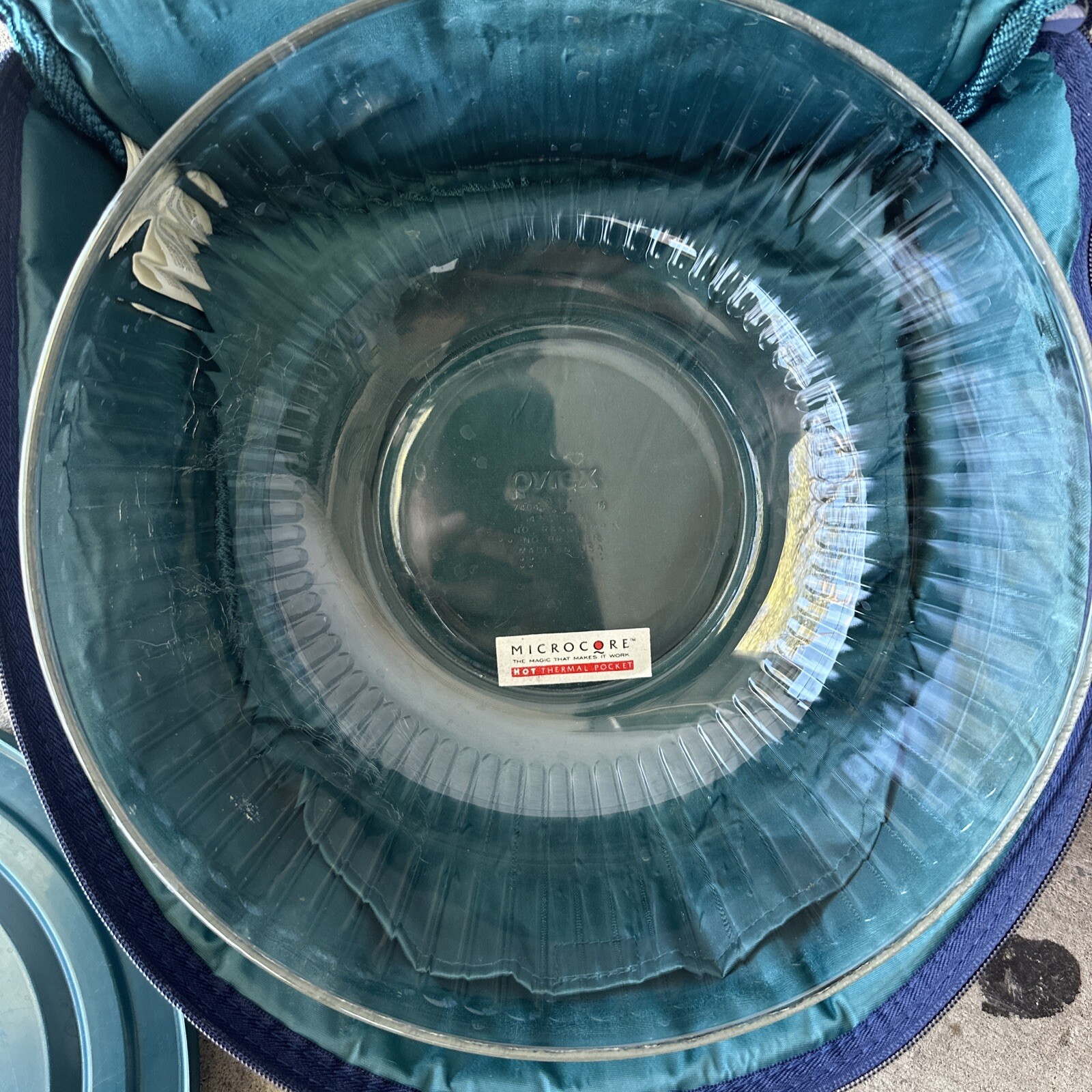 PYREX Portables The Way To Go Hot/Cold Thermal Carrier Green Canvas w ...