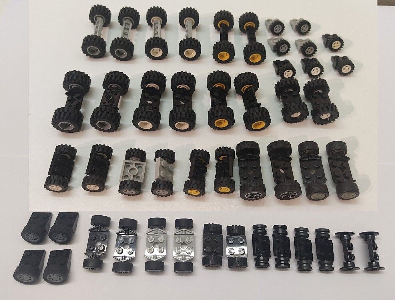 LEGO 4 Roues AU CHOIX 6014/34337 + Essieu 4600/6157/4488/2926 ¤ Wheels ...