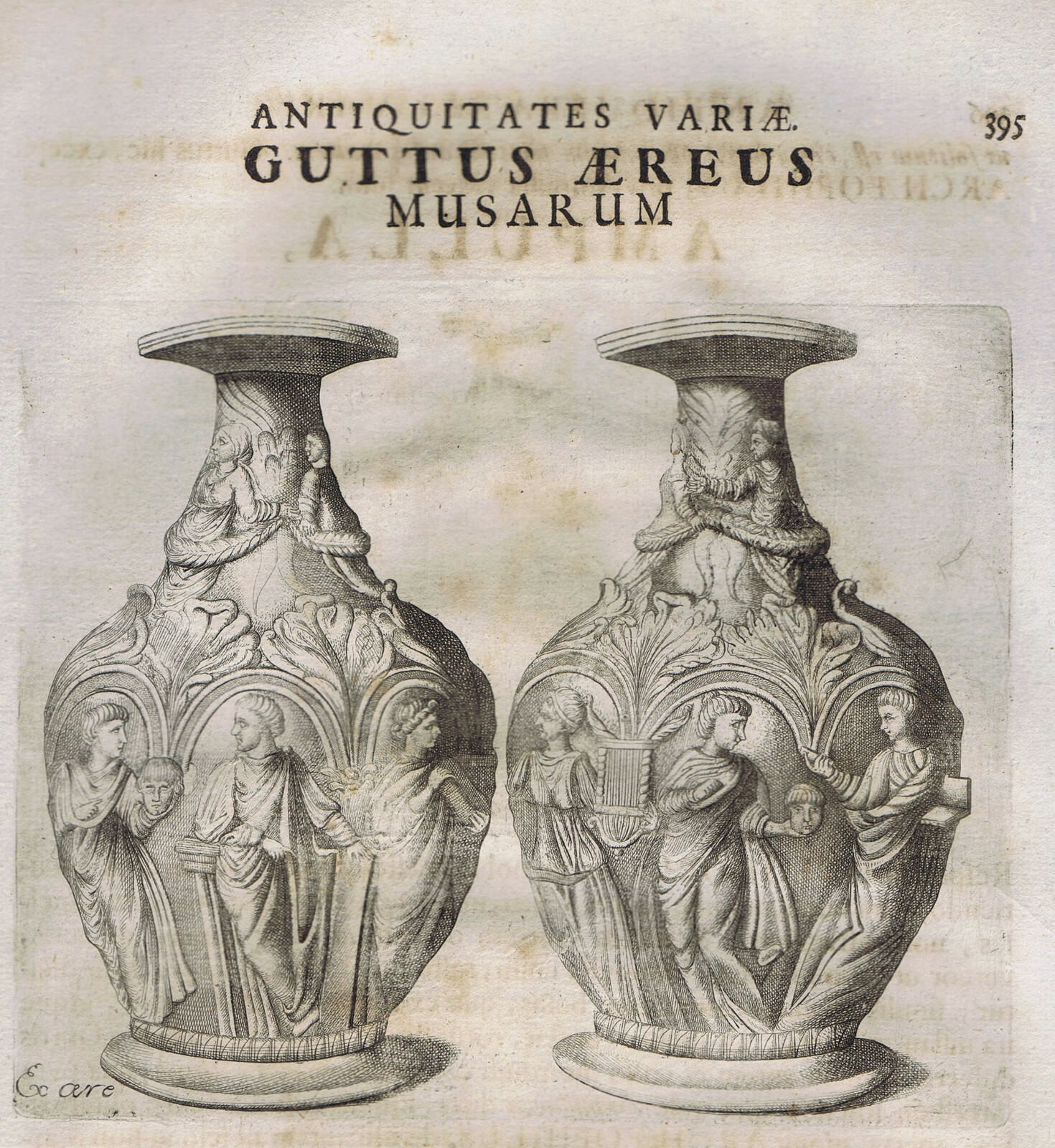 Roman Ampulla (Bottle) & Guttus (Jar) of the Muses -1696 Beger ...