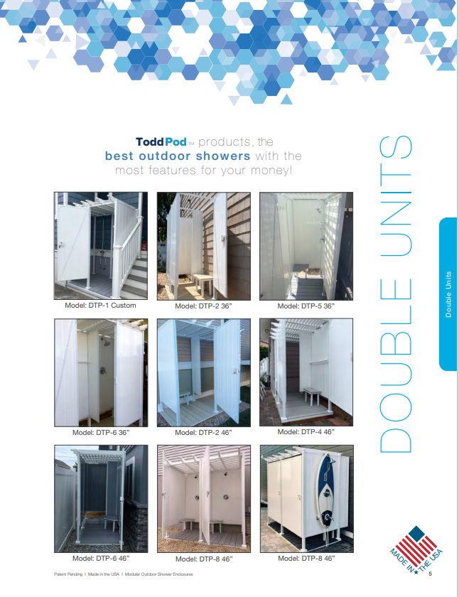 Outdoor Shower Enclosure - Todd Pod - Easy Install, Durable, Outdoor ...