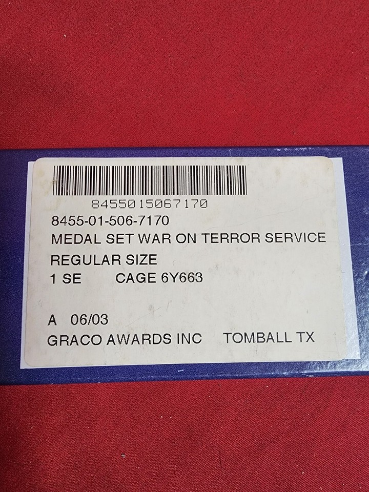 U.S Military Global War On Terrorism Service Medal Ribbon Set NEW ...
