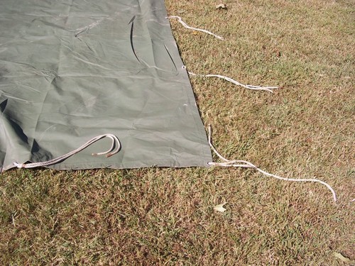 MILITARY SURPLUS AMMO TARP 12 x12 HAY EQUIPMENT COVER TENT FLOOR TRUCK ...