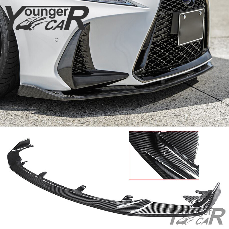 Front Bumper Lip For 17-20 Lexus IS200t IS300 IS350 AR Style Carbon ...