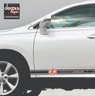 Racing stripes, sporty vinyl decal, Lexus rx, is, f-sport, es, ls, ls ...