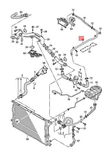 Genuine AUDI VW A6 Avant S6 quattro A6L Q7 Phideon Coolant Pipe ...