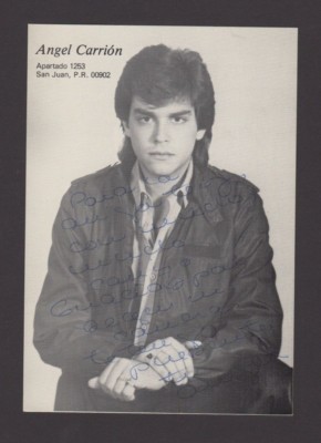 VINTAGE PROMO PHOTO / ANGEL CARRION / PUERTO RICO / SIGNED 1980's | eBay