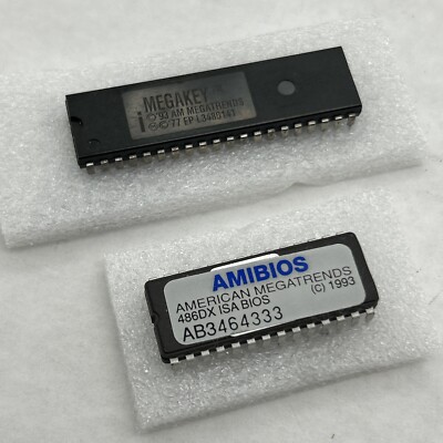 AMI BIOS & Keyboard Chip 486 ISA BIOS for Motherboard 1993 486DX ...
