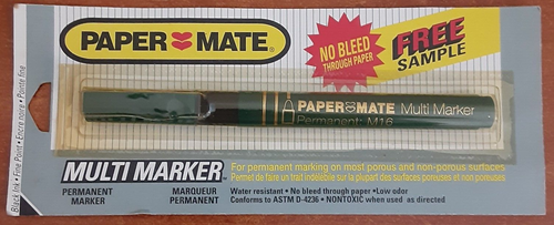 Vintage SEALED Papermate M16 Permanent Black Multi Marker NEW OLD STOCK ...