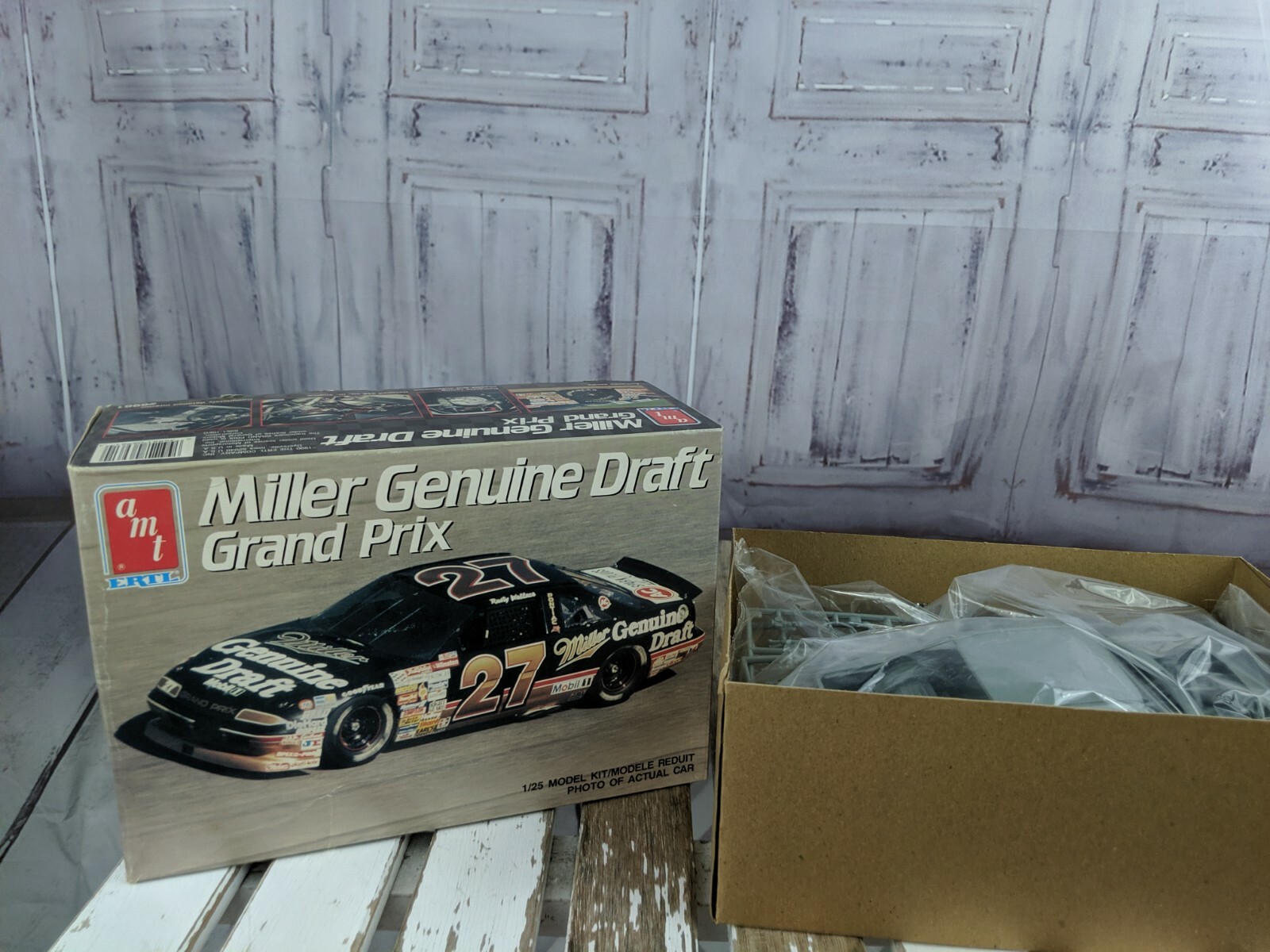 car model kit toy building ertl amt miler genuine draft grand prix 6961 ...