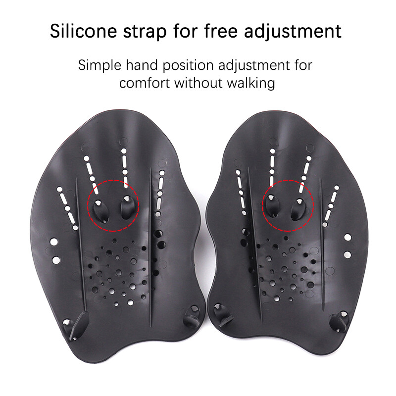 1 Pair Swimming Training Paddles Swim Hand Paddles Snorkeling Diving ...