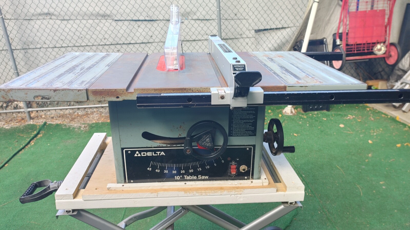 Delta 10" Table Saw Model 34-670 (used for parts, Motor not Working) | eBay