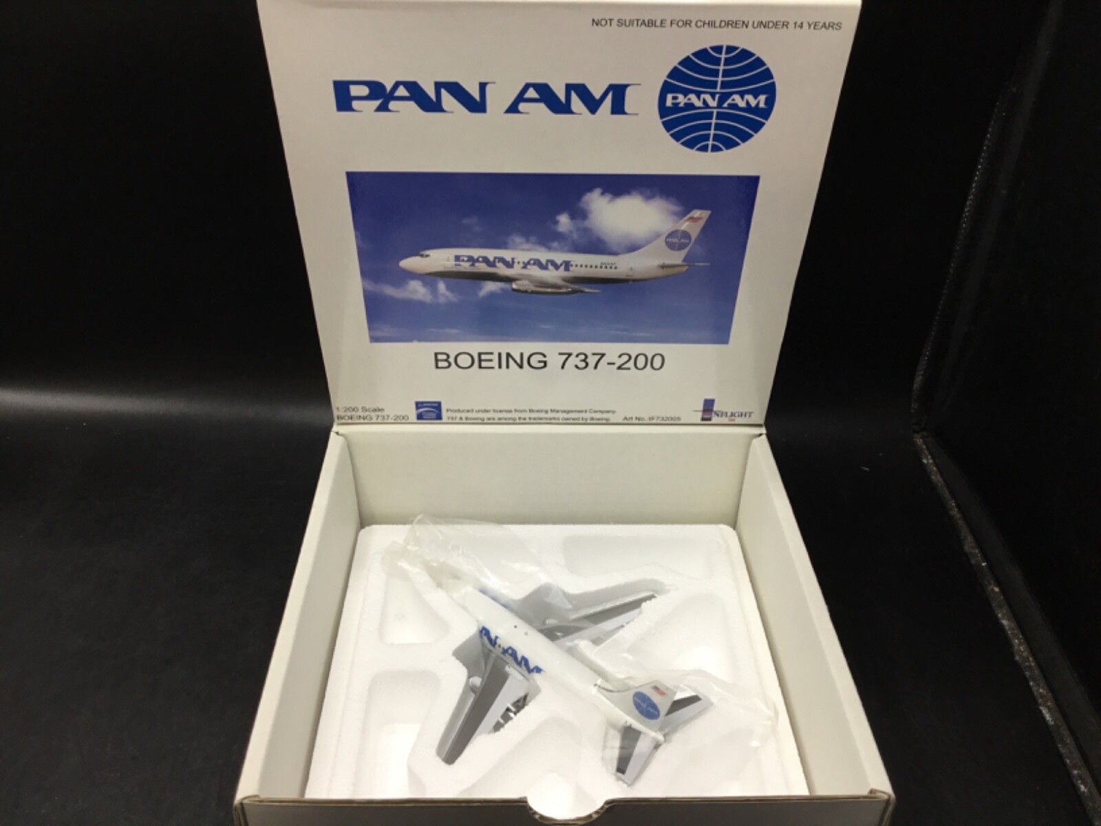 Pan Am Boeing 737-200 Die-Cast Model 1:200 Scale [InFlight 200] New In ...