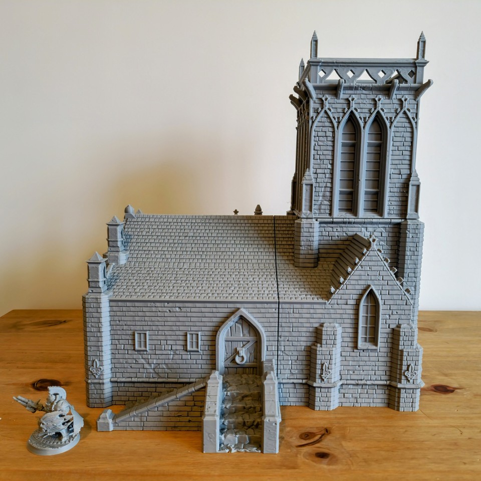 Wargaming Terrain Scenery | Large Cathedral Building | 28mm Scatter ...