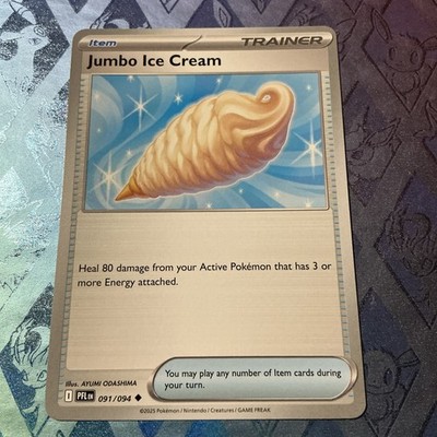 Jumbo Ice Cream 091/094 Phantasmal Flames Regular Uncommon Pokemon M/NM ...