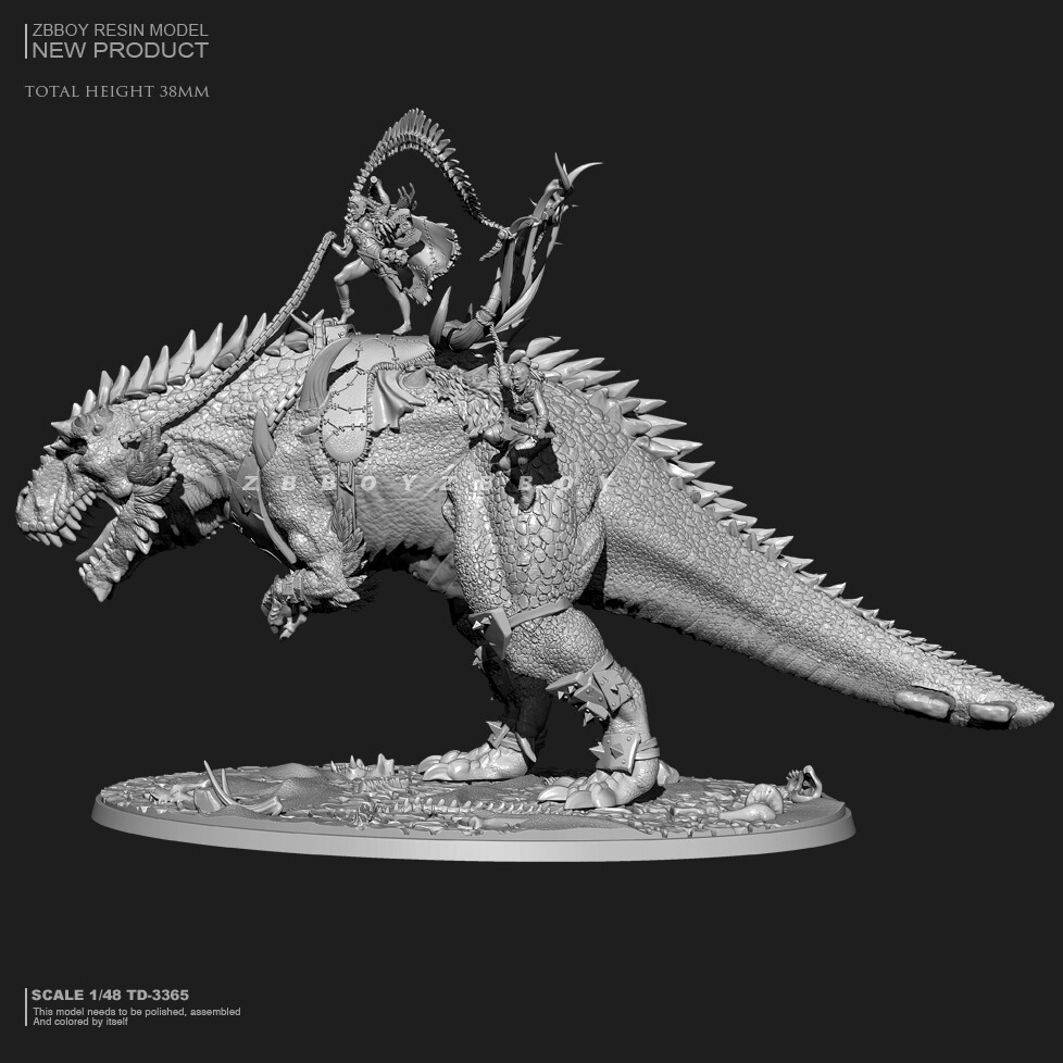 1/48 Scale dinosaur tribe Unpainted Model Kits Unassembled Garage Kit ...