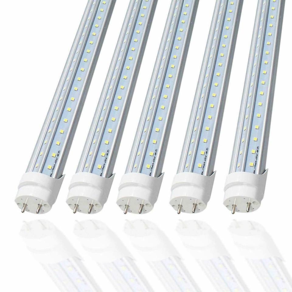 4/Pack T8 V Shape 2ft 3ft 4ft 5ft 6ft LED Tube Bulb 32W 6500K G13 LED ...