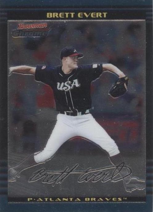 2002 Bowman Chrome Draft Picks & Prospects - Brett Evert #BDP123 for ...