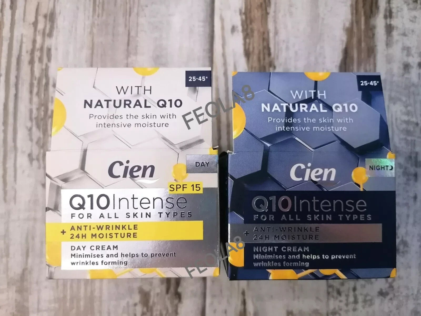 CIEN Q10 Day & Night Cream. Pure Hyaluronic Acid & Vitamin -E. Anti ...
