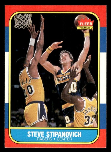 1986 FLEER STEVE STIPANOVICH ROOKIE INDIANA PACERS #106 EX-MT X9219 | eBay