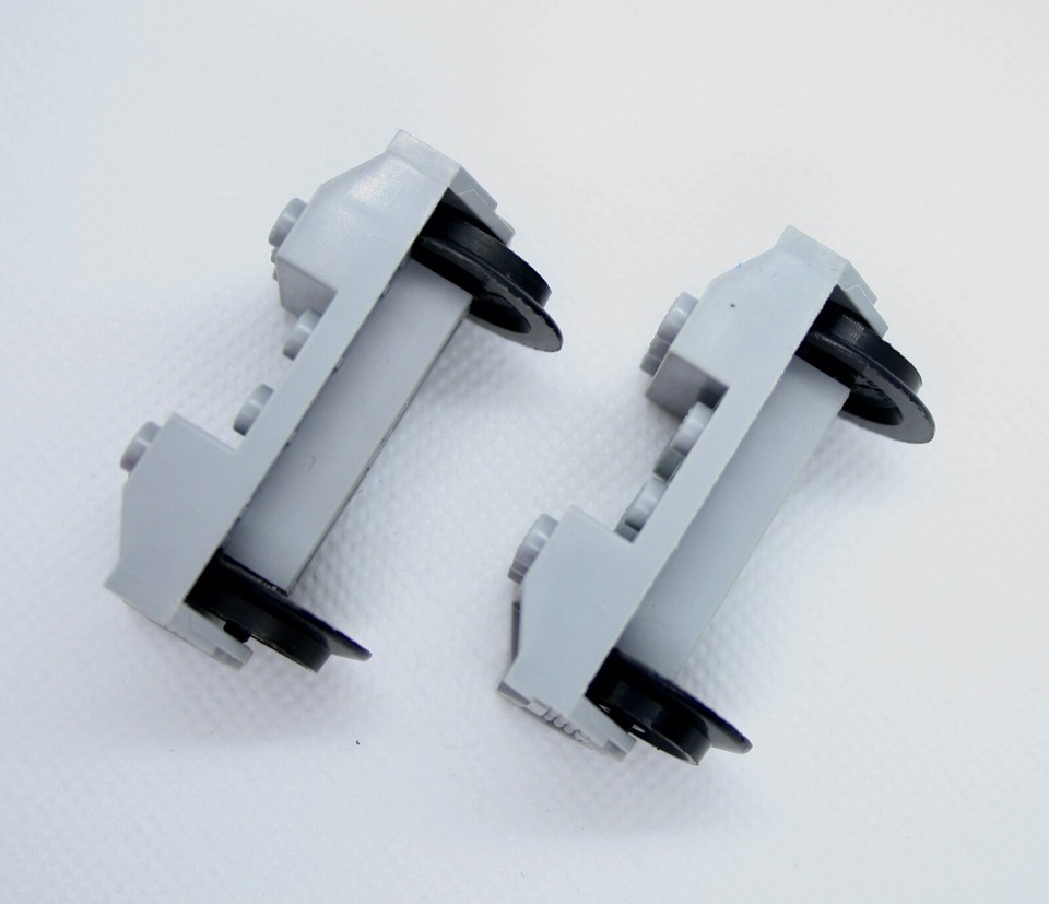 LEGO Light Bluish Gray Train Wheel (Qty 2 Wheels) w/ metal axle | eBay