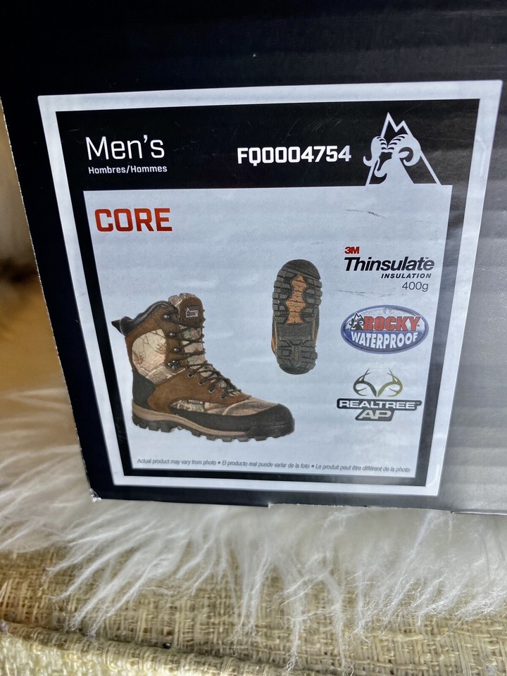 Rocky Core Waterproof 400G Insulated Outdoor Boots Mens Sz 10 W Fast ...