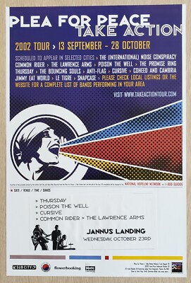 Plea For Peace Take Action Tour Jannus Landing Original 2002 12x18 ...