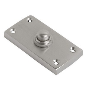 Victorian Style Door Bell Push - Satin Chrome 75 mm Door Bell Push ...