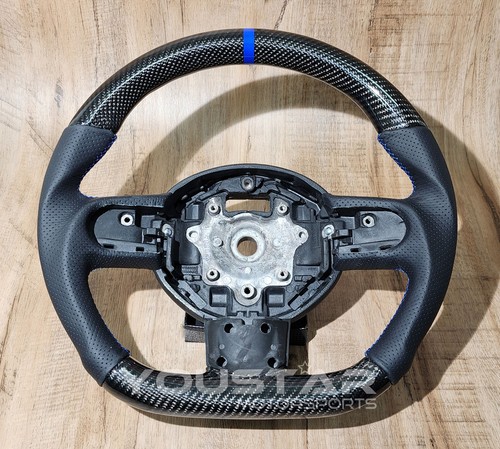 BLUE Line Genuine CARBON Steering Wheel for MINI Cooper JCW R55 R56 R57 ...