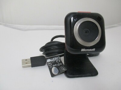 Microsoft LifeCam VX-5000 Model 1355 Webcam Web Cam w/ Mic - Black W ...