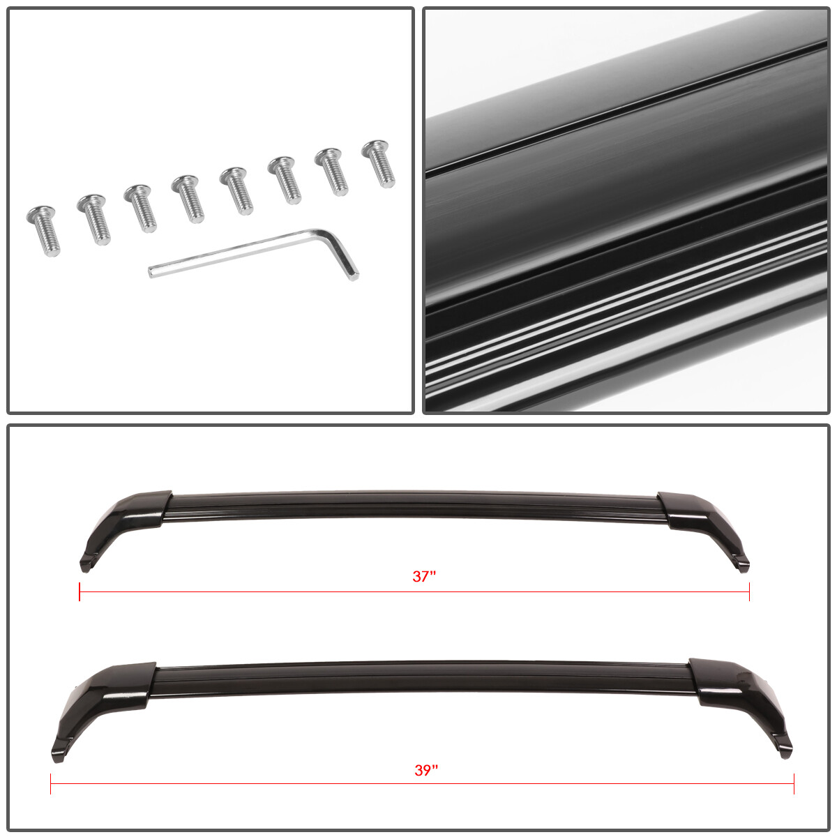 FACTORY STYLE ROOF RACK CROSS RAIL BAR PACKAGE REPLACE FOR 2017-2020 ...