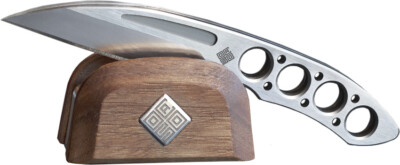 Ocaso Duo Desk Skeletonized Stainless Wharncliffe Fixed Blade Knife ...