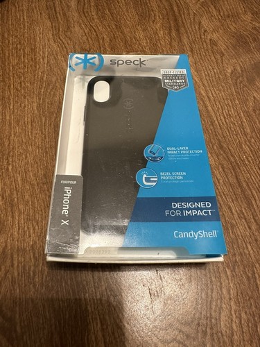 Genuine Authentic Speck CandyShell Case for iPhone X 5.8" Black | eBay