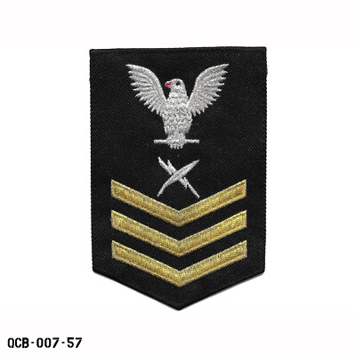 US Navy PO1 E-6 Petty Officer First Class Cryptologic Tech Sleeve Patch ...