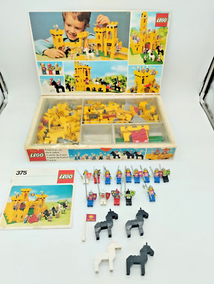LEGO 375 Castle GOOD OVP Plastic Tray Burg Ritter Classic Vintage 383 ...