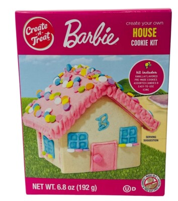 Barbie Cookie Dreamhouse Gingerbread House Kit Christmas Baking Pink ...