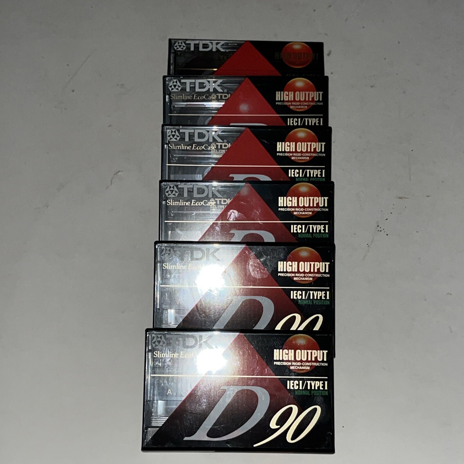 Lot of 6 TDK D90 Blank Cassette Tapes IECI Type I High Output *New Old ...